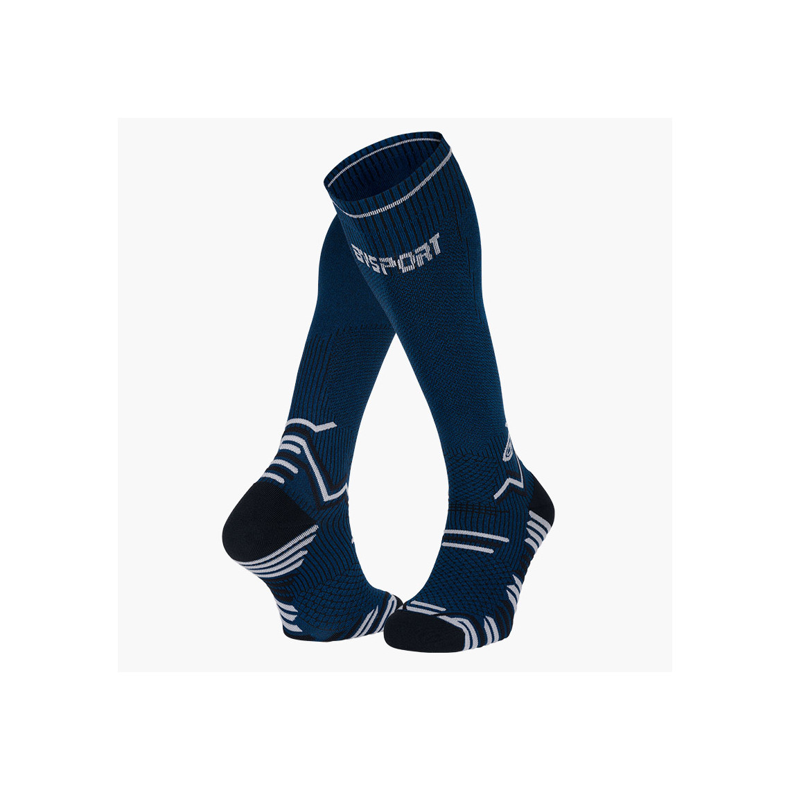 Calze a compressione Trail blu-nero| Made in France